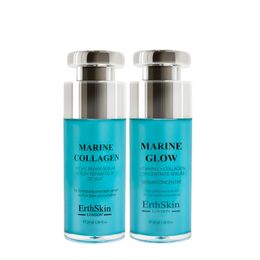 Marine Kollagen Nacht Reparaturserum 30ml Marine Glow Vitamin C + Kollagen Konzentratsserum 30ml