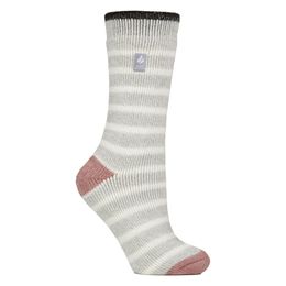 Heat Holders Damen Amara Zweifarbige Streifenmuster Thermosocken