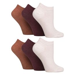 6er-Pack Diabetes-Trainer-Socken f&uuml;r Damen | Extra breite Kn&ouml;chelsocken
