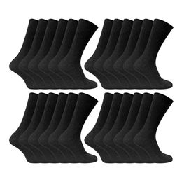 24 Paar Multipack Herren Ultimate Comfort Socken aus 100% Baumwolle