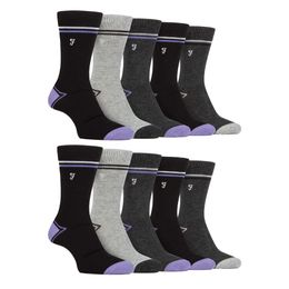 Farah Herren 10er-Pack bunte Bambussocken
