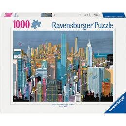 Puzzle Ravensburger "I am New York", bunt, Puzzles, KinderB:70cm H:50cm, Pappe, Made in Germany, B:70cm H:50cm