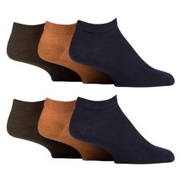 6er-Pack Herren Diabetiker Trainer Socken | Gepolsterte F&uuml;&szlig;e breite Kn&ouml;chelsocken