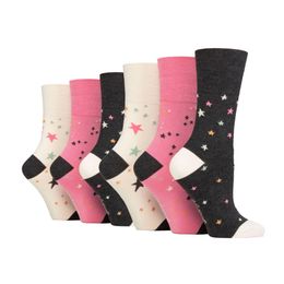 6er Pack Damen Non-Elastische Lockere Bambussocken