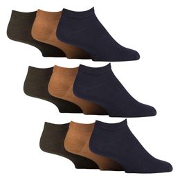 9er Pack Herren Diabetiker Trainingssocken, Socken mit weitem Kn&ouml;chel f&uuml;r geschwollene F&uuml;&szlig;e