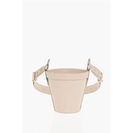 Maison Martin Margiela Bucket Bag aus Lackleder mit verstellbarem Schultergurt in Pink