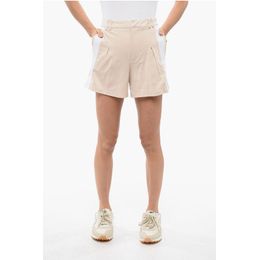 John Richmond Stretch-Shorts AXIM mit Seitenstreifen in Beige