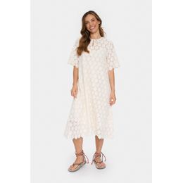 Saint Tropez Kleid Lockerer Schnitt Meersalz white