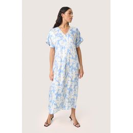 Soaked in Luxury Kleid Gerade Passform Vista Blue Floral Print blue multi