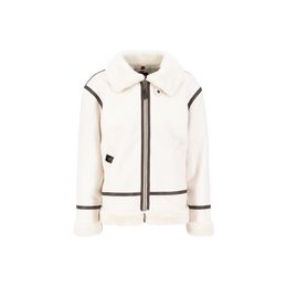 Alpha Industries B-3 Faux Leather Bomber Jacket