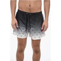 Neil Barrett BADESHORTS MIT SIEBDRUCK UND ALLOVER-BOLT
