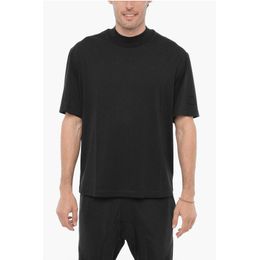 Neil Barrett Slim Fit Rundhals-T-Shirt mit Nieten in Schwarz