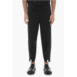 Neil Barrett Low-Rise Slim Fit Hose in Schwarz