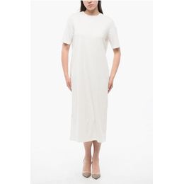 Woolrich T-Shirt-Kleid aus Baumwolljersey in Wei&szlig;