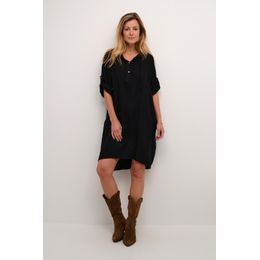 Cream Kleid in regul&auml;rer Passform black