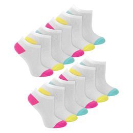 Sock Snob - 3 Paires Fille Chaussettes Basses Sports | Chaussettes Coton Courtes - Blanc