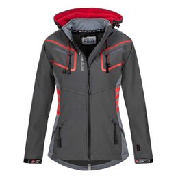 Arctic Seven Damen Softshell Jacken Dunkelgrau-Hellgrau