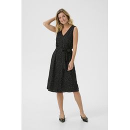Cream Kleid Weibliche Silhouette black white