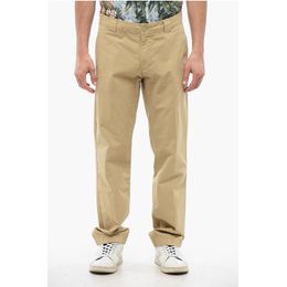 Woolrich Chinohose mit hoher Taille in Beige