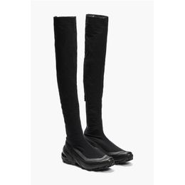 Maison Martin Margiela SALOMON X MM6 CROSSWADER Sockenstiefel mit Nietensohle in Schwarz