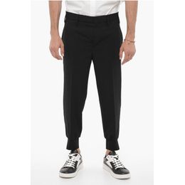 Neil Barrett Niedrig taillierte Slim Fit JACK Hose in Schwarz