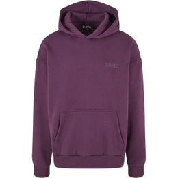 Kapuzenpullover DROPSIZE "Dropsize Herren Heavy Oversize HD Print Hoodie", Herren, Gr. M, grape, 70% Baumwolle, 30% Polyester, mehrfarbig, oversize, ohne Ausschnitt, Pullover Kapuzenpullover