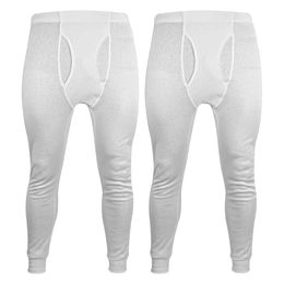 2er-Pack Herren Thermo-Langunterhosen | Winter-Basisschicht Thermounterw&auml;sche