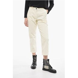 Woolrich Cordhose mit weitem Bein in Wei&szlig;