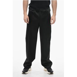 Neil Barrett Loose Fit Satinhose LIAM in Schwarz