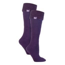Heat Holders Damen 2er-Pack Wellington Weiche Innenstulpen Socken