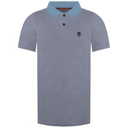 Timberland Pique Herren Poloshirt Hellblau