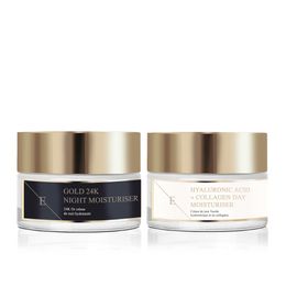 ANTI-AGING NachtFEUCHTIGKEITSCREME 24K GOLD - 50ml + Hyalurons&auml;ure & Kollagenaminos&auml;uren Tagescreme