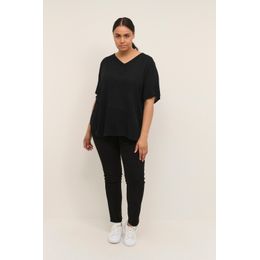 Kaffe Kurzarm-Bluse Regular fit Black