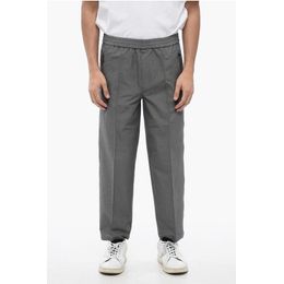 Neil Barrett Stretch-Stoffhose LOUIS mit elastischem Bund in Grau