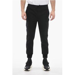 Neil Barrett Low-Rise Skinny Fit Cargo-Jogginghose in Schwarz