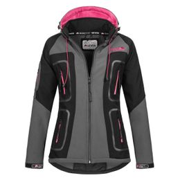 Arctic Seven Damen Softshell Jacke Dunkelgrau-Schwarz