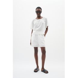Inwear Kurzarm-Bluse Lockere Passform Pure White