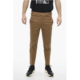 Neil Barrett Cargohose NATE Skinny Fit aus Stretch-Baumwolle in Braun