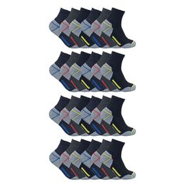 24 Paar Herren Multipack Ultimative Baumwollreiche Arbeitskurze Socken