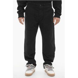 Dunkel verwaschene Jeans mit weitem Bein, 22 cm, in Schwarz