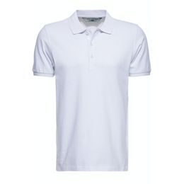 Way of Glory Herren Way of Glory Herren Premium Poloshirt aus hochwertigem Pikee wei&szlig;