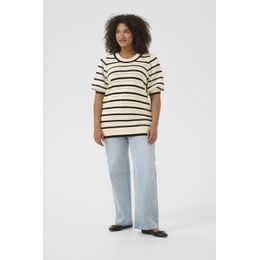 Kaffe Strickpullover Regular fit black offwhite