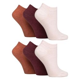 6er Pack Damen Diabetiker Trainingssocken | Extra breite Socken f&uuml;r geschwollene F&uuml;&szlig;e