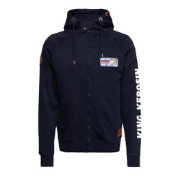 King Kerosin Herren Outdoor Sweatjacke KK Adventure Gear - Ride Free navy