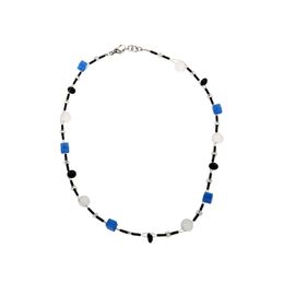 DeMarie Collierkette Edelstahl Onyx Acryl Kristall