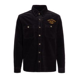 King Kerosin Herren Workwear Hemd Ride Free Live Free schwarz