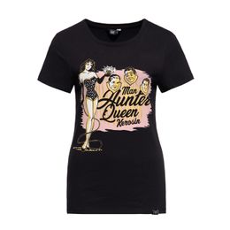 Queen Kerosin Damen Classic T-Shirt Man Hunter schwarz