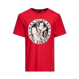 King Kerosin Herren T-Shirt Man in Black rot