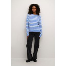 Kaffe Strickpullover Regular fit blue white