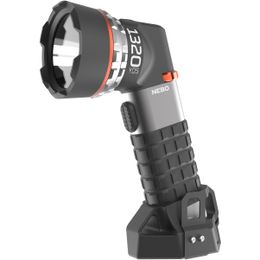 LED Taschenlampe NEBO "NEBO LUXTREME SL75", grau, H:20,5cm L:12cm T:7,3cm, Aluminium, Mobilleuchten, Leuchtet bis zu 1,2 km weit